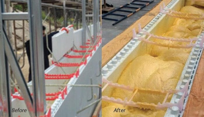 Pour Foam - EM WALL Insulated Foam Core (CA) - Gaco™ : Gaco™